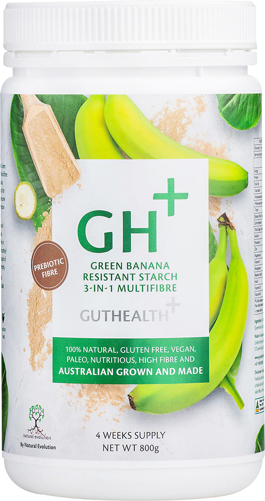 NATURAL EVOLUTION GH+ Green Banana Resistant Starch 3-in-1 Multifibre ...